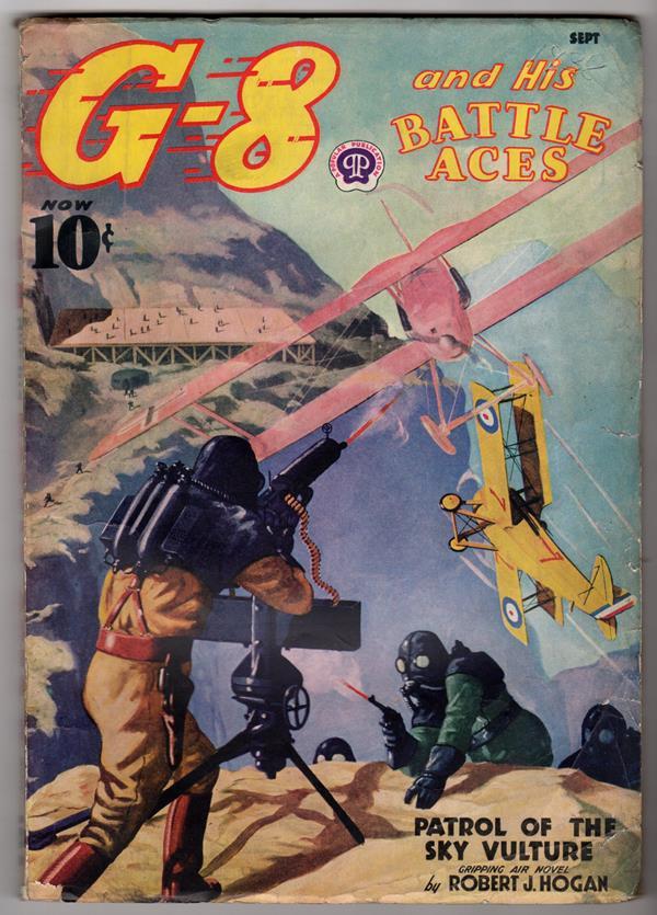 G-8 Battle Aces Sep 1938 Robert J Hogan – Heartwood Books and Art